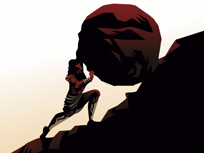 Cuento corto de Sísifo. Mitología griega para niños