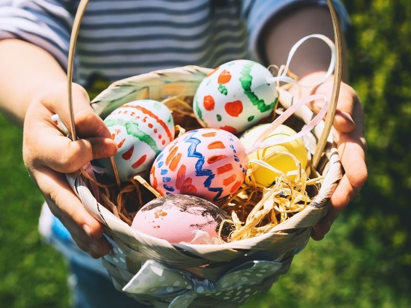 Tutorial De Cesta De Huevos De Pascua Cesta De Pascua Para Huevos De