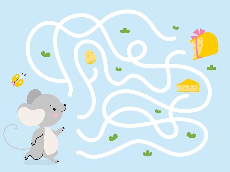 Laberintos para imprimir y jugar: pasatiempos para niños