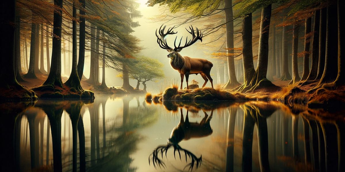 Fábula de Esopo para niños El ciervo y su reflejo