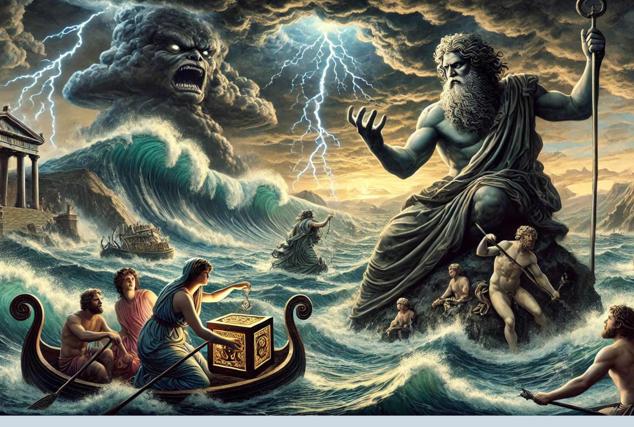 Cuento griego para niños: El arca y la gran inundación