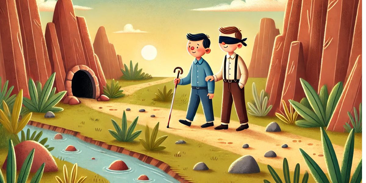 Fábula para niños: Los dos ciegos