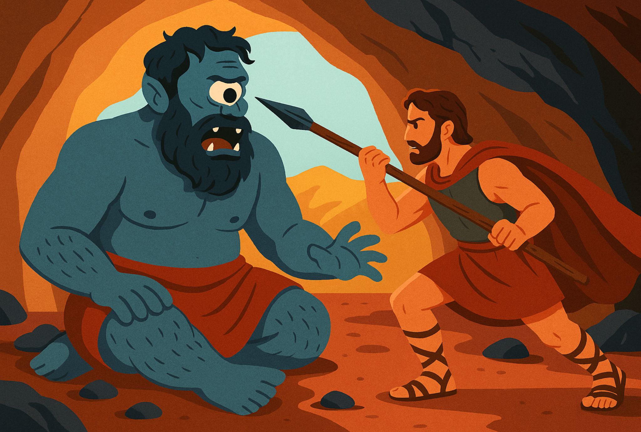 La leyenda de Polifemo y Ulises para niños