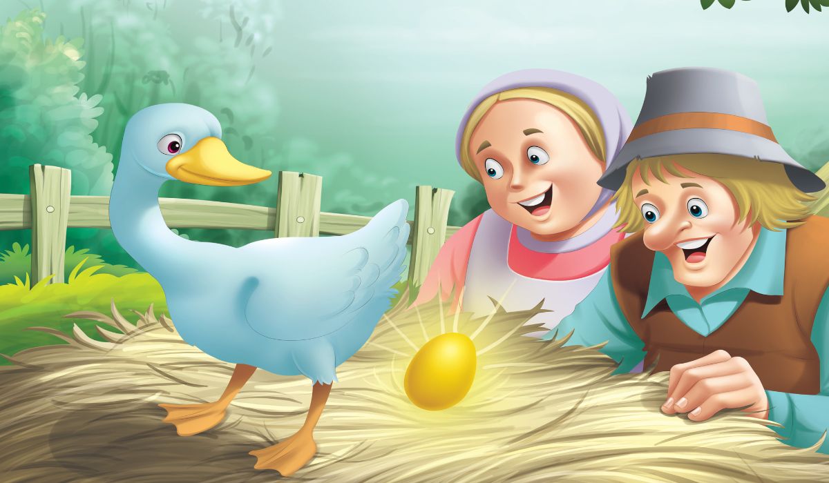 La gallina de los huevos de oro en inglés para niños