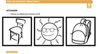 Ficha de lectoescritura para niños. La letra S
