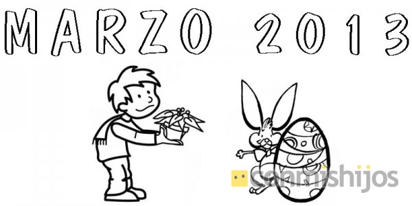 Portadas de marzo para colorear - Imagui
