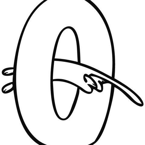 Imprimir: Letra O: Dibujos para colorear